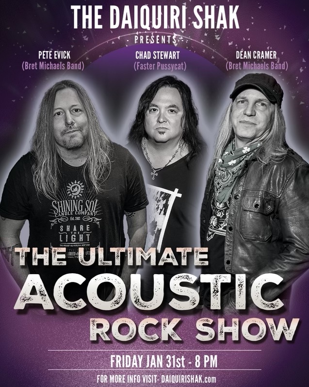 SPECIAL EVENT! – THE ULTIMATE ACOUSTIC ROCK SHOW featuring Pete Evick & Dean Cramer from The ...